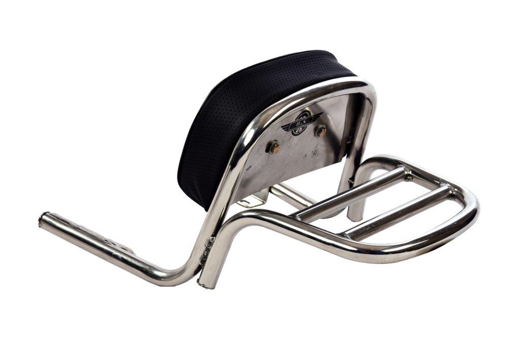 INTERCEPTOR BACKREST CARRIER IN PIPE STAINLESS STEEL - Bs Auto Accessories