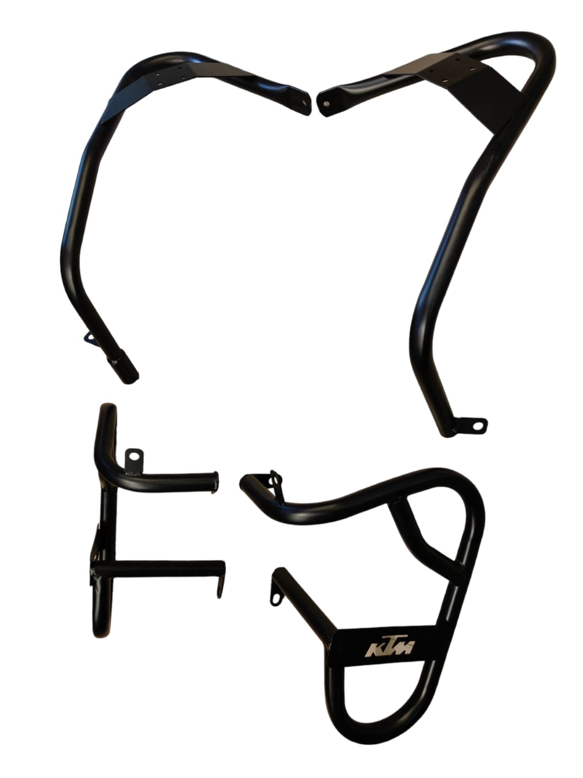 KTM 250 ,390 ADVENTURE SLIDER GUARD IN STAINLESS STEEL BLACK POWDER ...