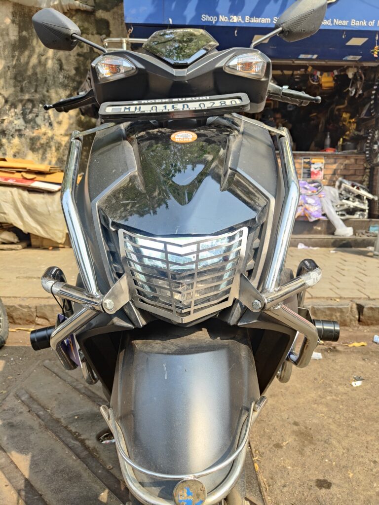 SUZUKI AVENIS FAT CRASH GUARD WITH HEADLIGHT GRILL STAINLESS STEEL ...